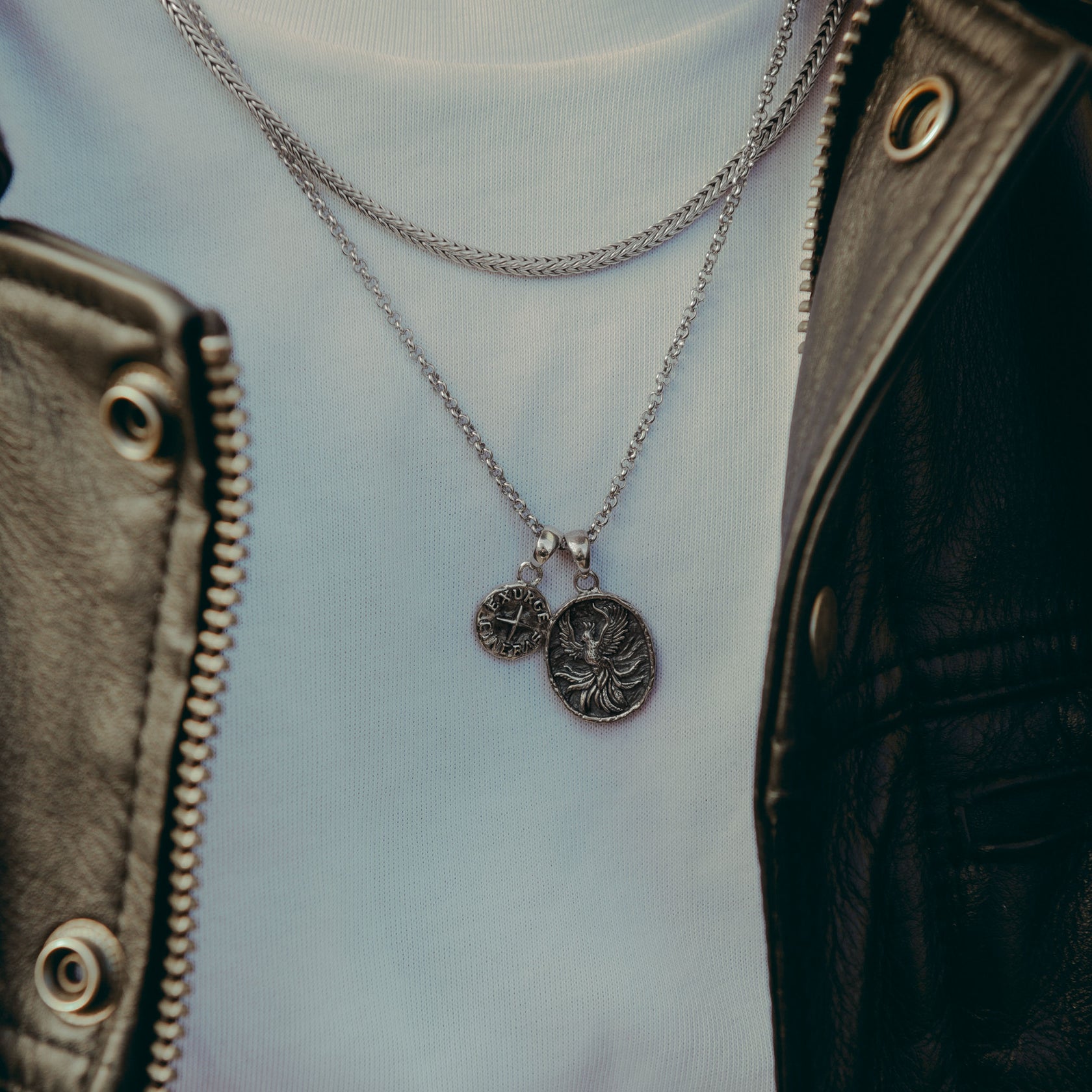 "Rise" Sterling Silvere Men's Necklace – Clocks and Colours