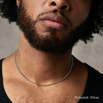 "Curb Chain" Handcrafted Sterling Silver Men's Chain – Clocks and Colours