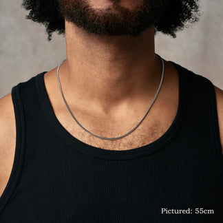 "Curb Chain" Handcrafted Sterling Silver Men's Chain – Clocks and Colours