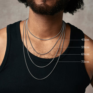 "Curb Chain" Handcrafted Sterling Silver Men's Chain – Clocks and Colours