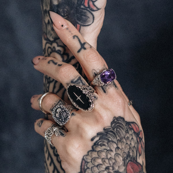 Men's Sterling Silver Rings – Clocks and Colours