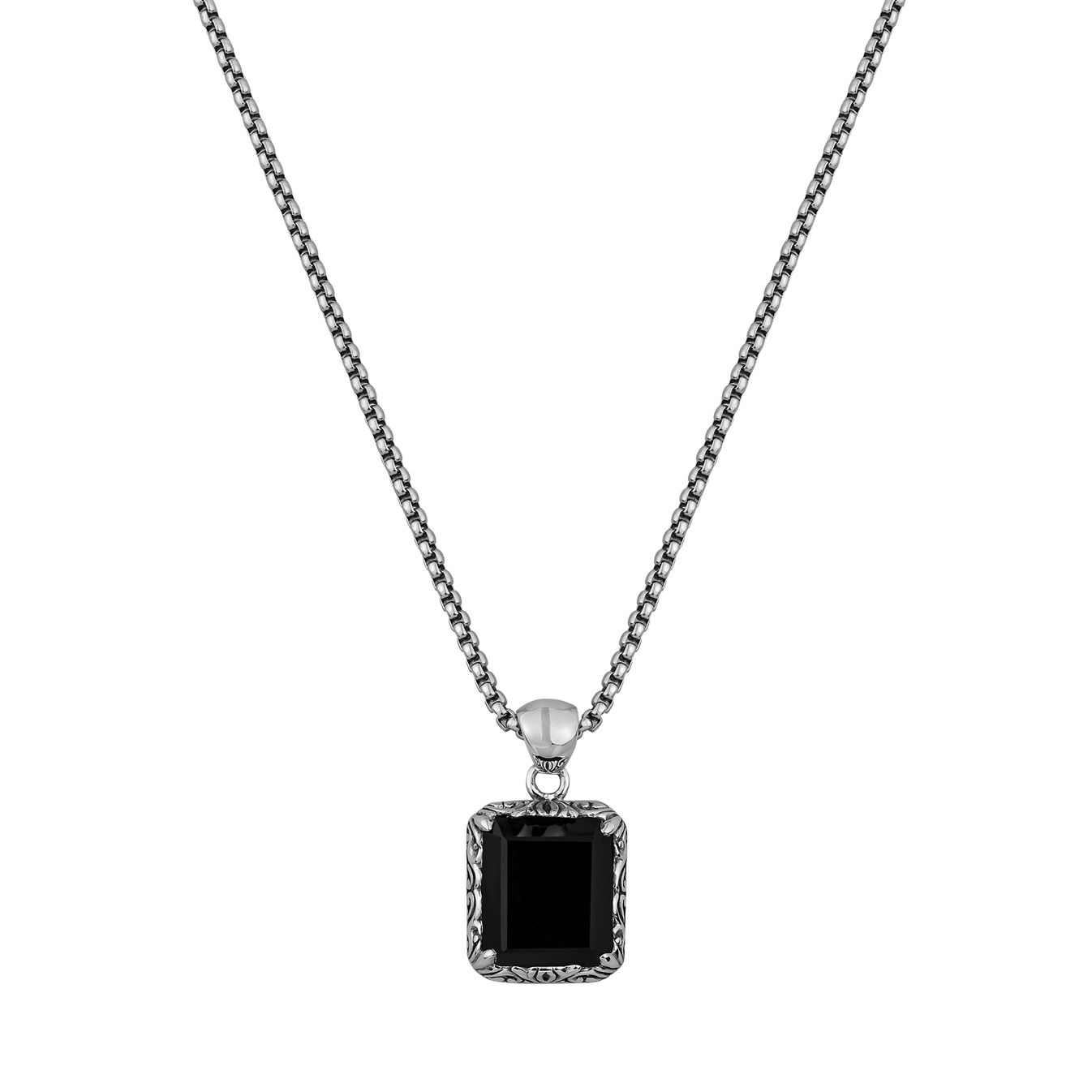 "Rebirth" Sterling Silver Men's Necklace – Clocks and Colours
