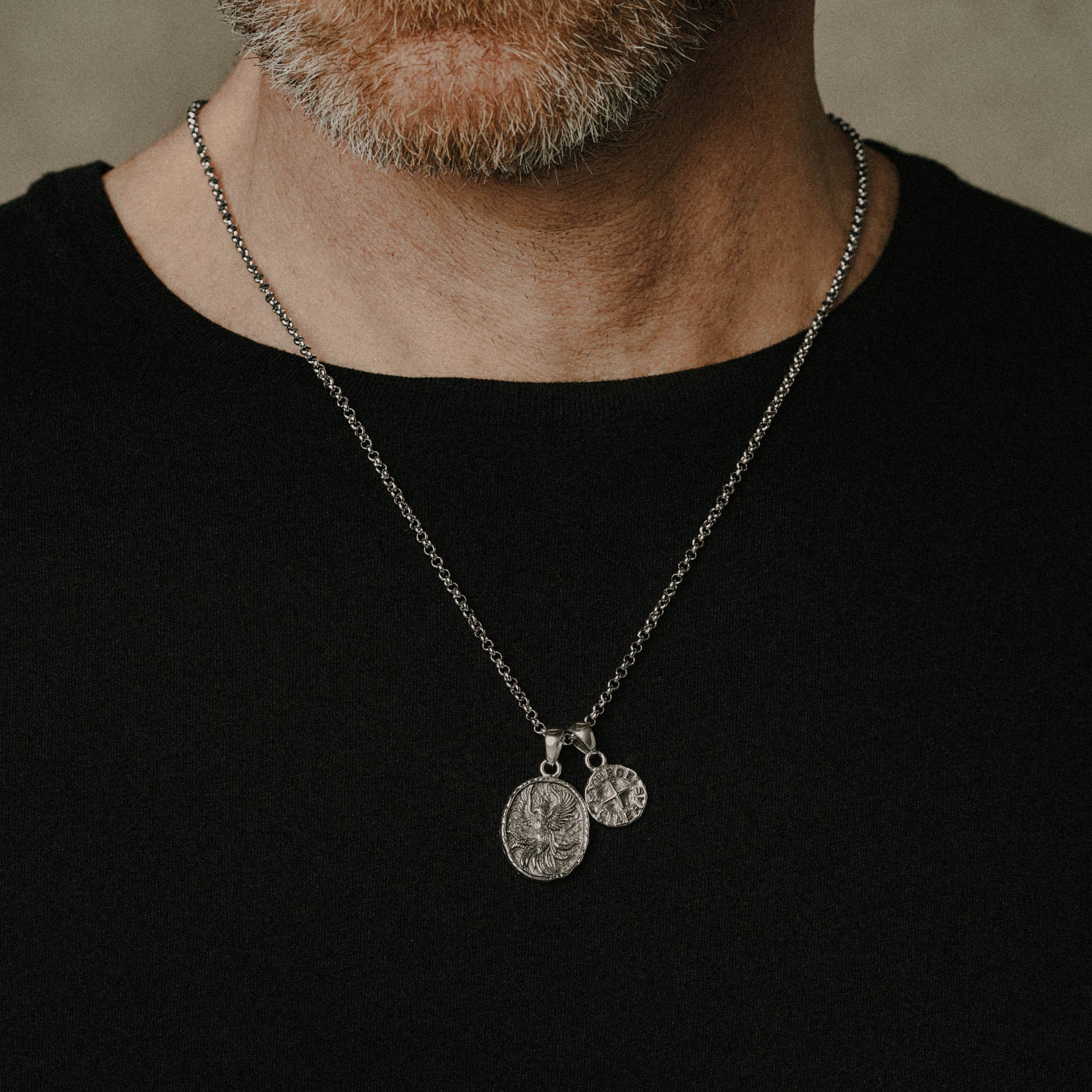 "Rise" Sterling Silvere Men's Necklace – Clocks and Colours
