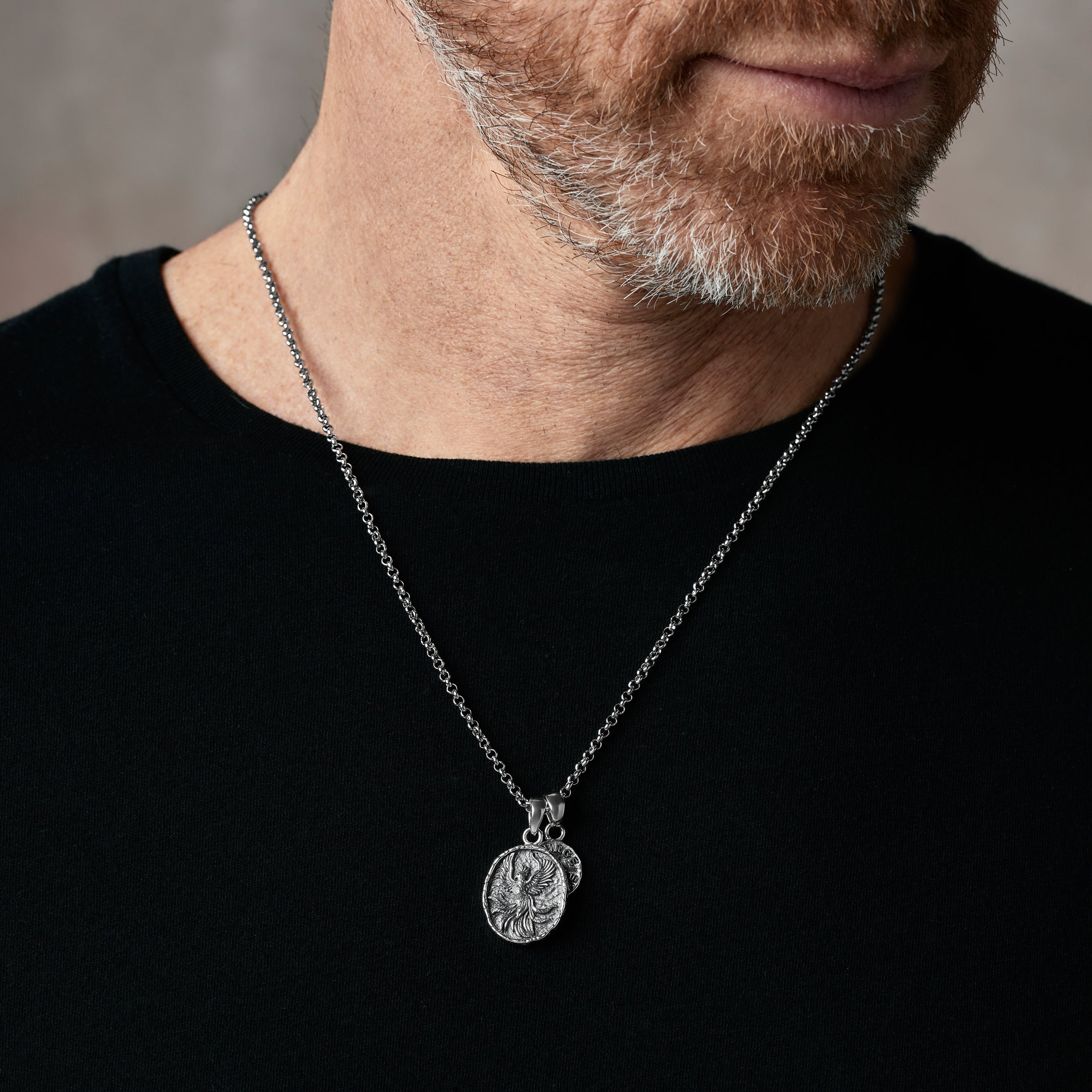 "Rise" Sterling Silvere Men's Necklace – Clocks and Colours