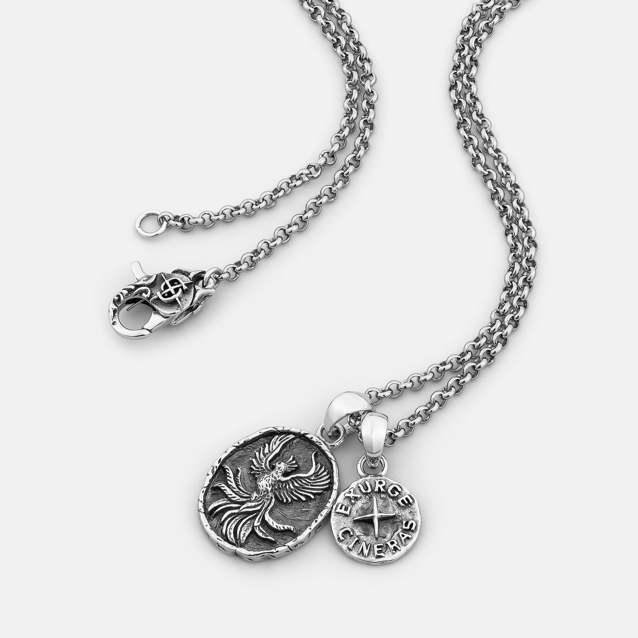 "Rise" Sterling Silvere Men's Necklace – Clocks and Colours