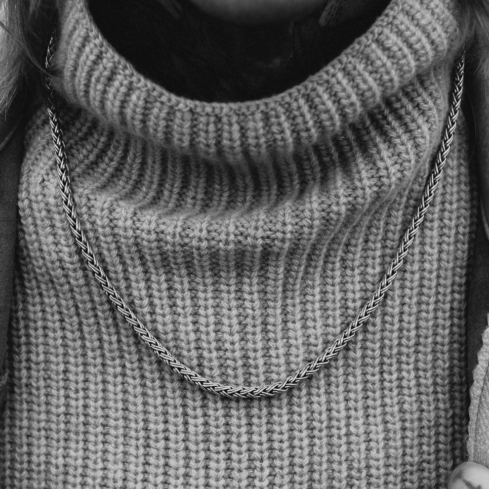 "Scorpion x Woven" Handcrafted Sterling Silver Men's Chain – Clocks and ...