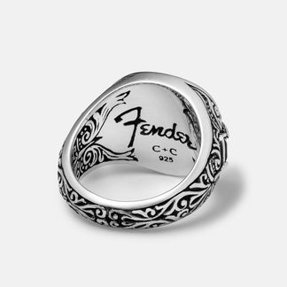 "Six String x Fender" Sterling Silver Men's Ring – Clocks and Colours