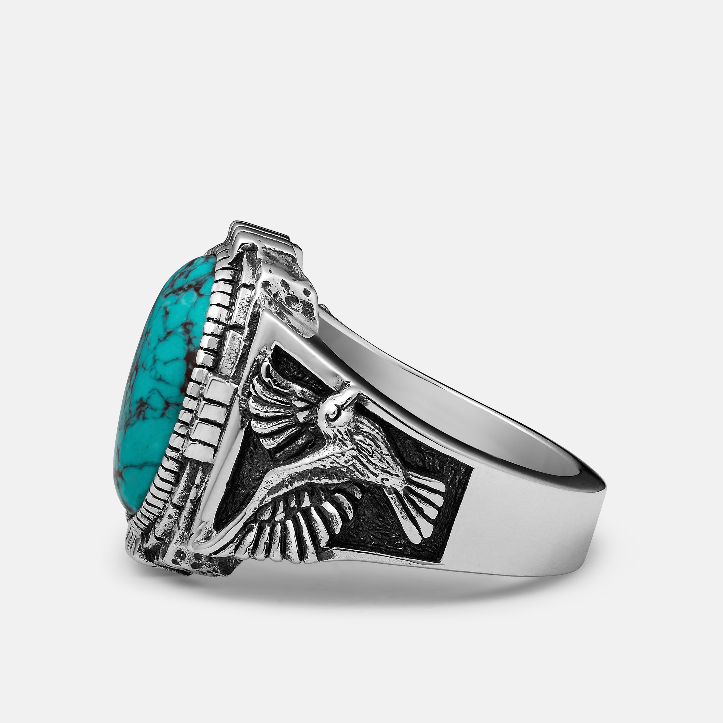 "Voyageur x Peter McKinnon" Handcrafted Sterling Silver Men's Biker ...