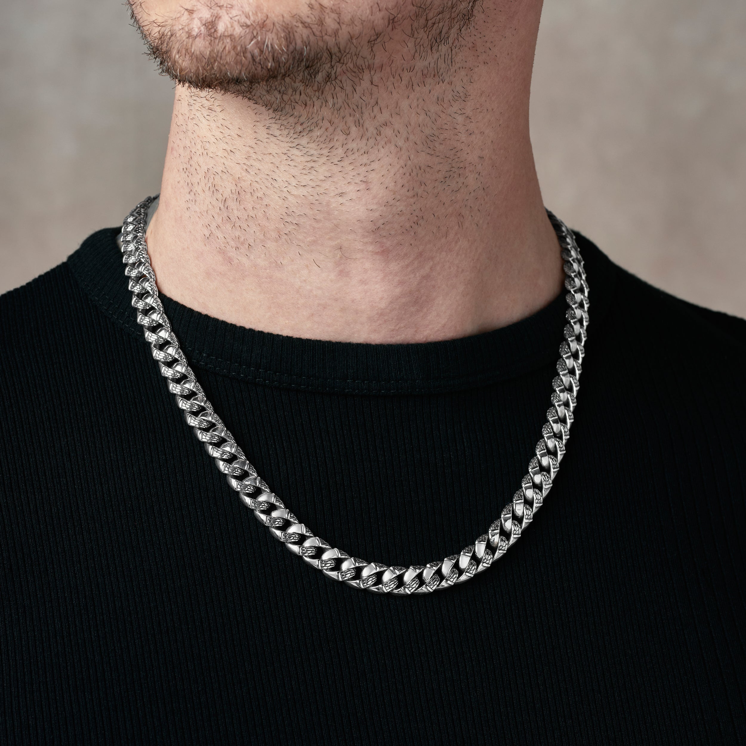 "Wasteland" Handcrafted Sterling Silver Men's Chain – Clocks and Colours